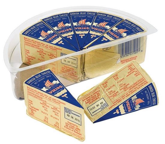 GG's Gourmet Foods. Cheese, Blue Wedges (10x100g) BOX